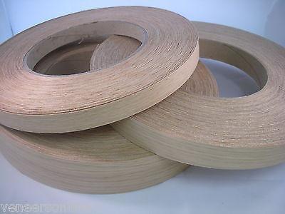 AMERICAN WHITE OAK Sanded Real Wood Edging, Pre-Glued Iron-On - 50mm W